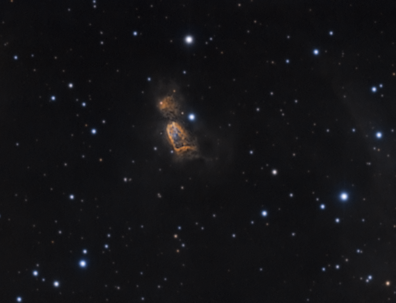 Sh2-106 in Cygnus: Narrowband HSO : r/Spaceonly